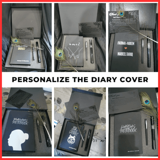 Black Pages Diary, Customized Notebook's Gift Box | Pelikas.pk